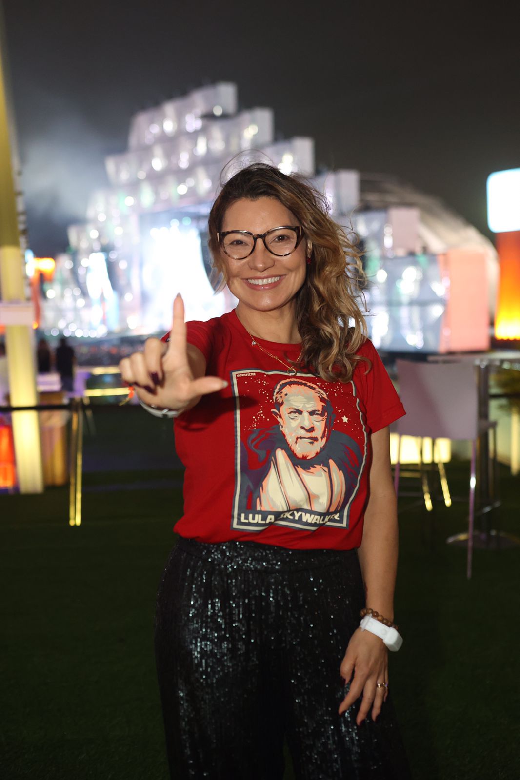 Look de Janja chama atenção na área VIP do Rock in Rio | VEJA
