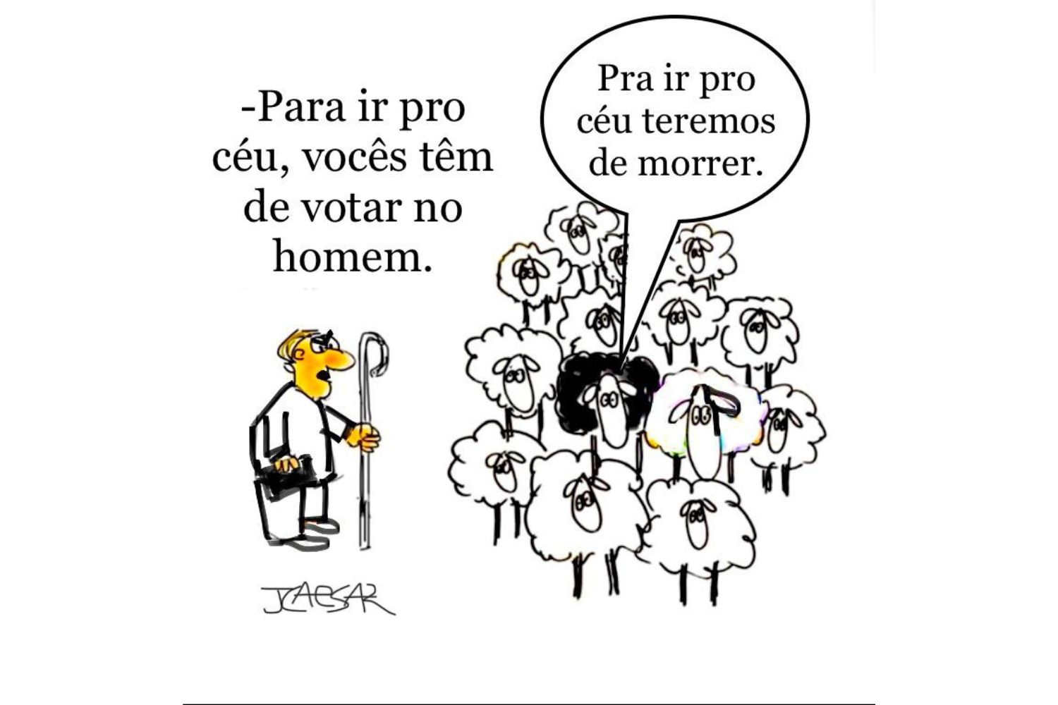 Charge do JCaesar | VEJA